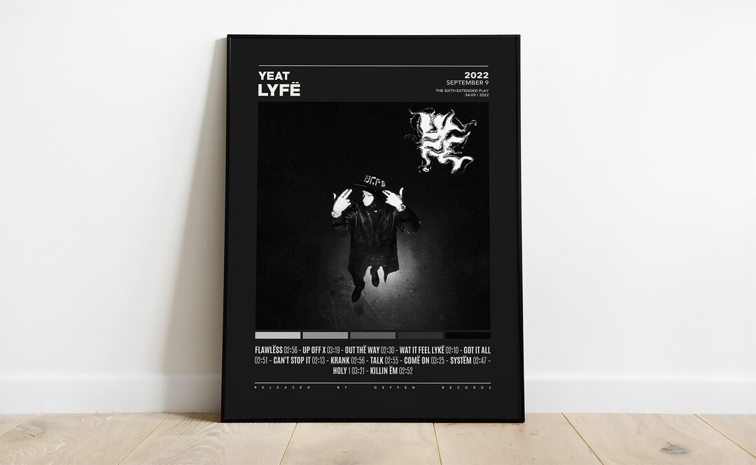 Yeat Posters / Lyfe Poster, Album Cover Poster, Poster Print Wall Art, Music Band Poster, Home ...