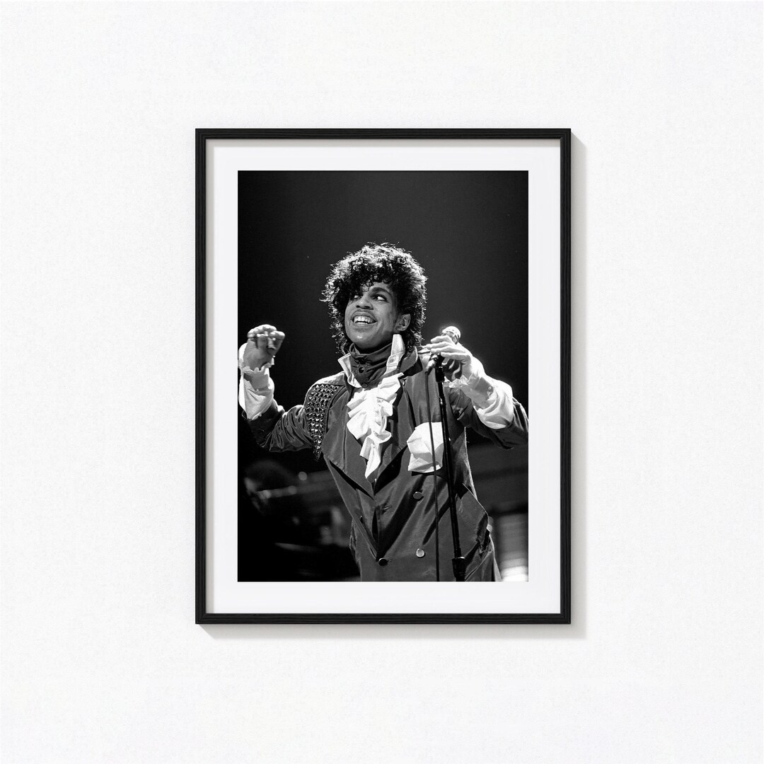 Prince Posters / Prince Black and White Wall Art, Album Cover Poster ...