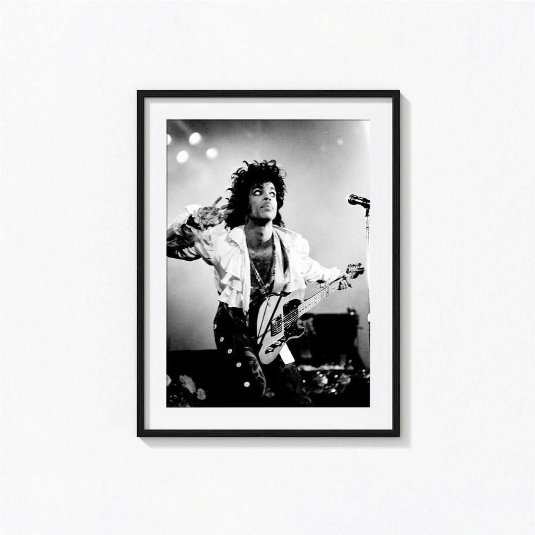 Prince Posters / Prince Black and White Wall Art, Album Cover Poster ...