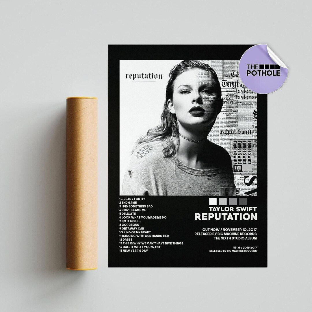 Taylor Swift Posters / Reputation Poster / Album Cover Poster, Poster ...