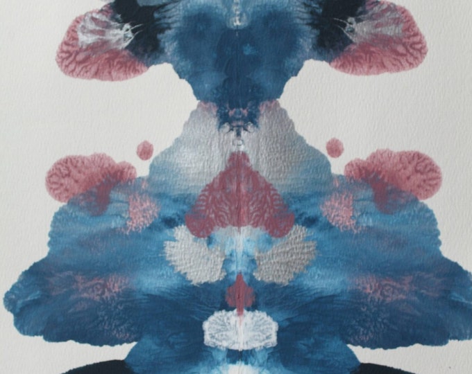 THE Modern Artist... Ink Blot Painting..original Painting... - Etsy