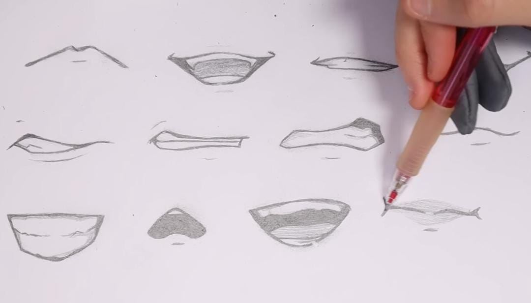 Anime Mouth Drawing Guide – Step-by-step Beginner Tutorial, Instant ...