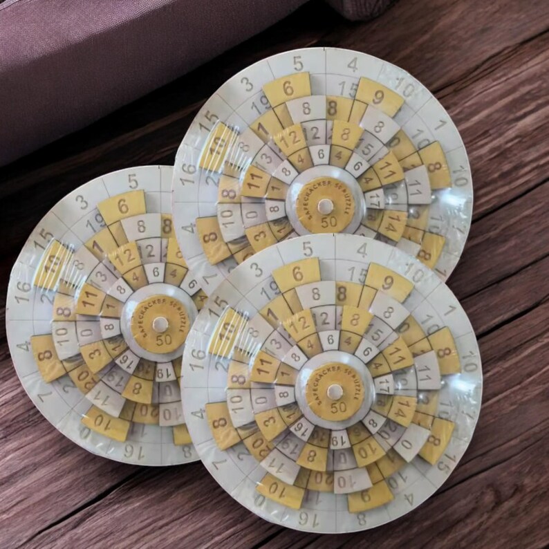 Wooden Safe Cracker Math Puzzle 3D Brain Teaser, Logic Puzzle for ...