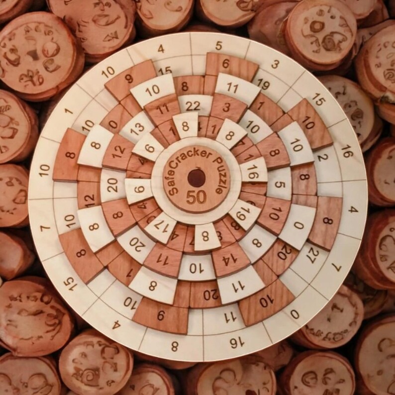 Wooden Safe Cracker Math Puzzle 3D Brain Teaser, Logic Puzzle for ...