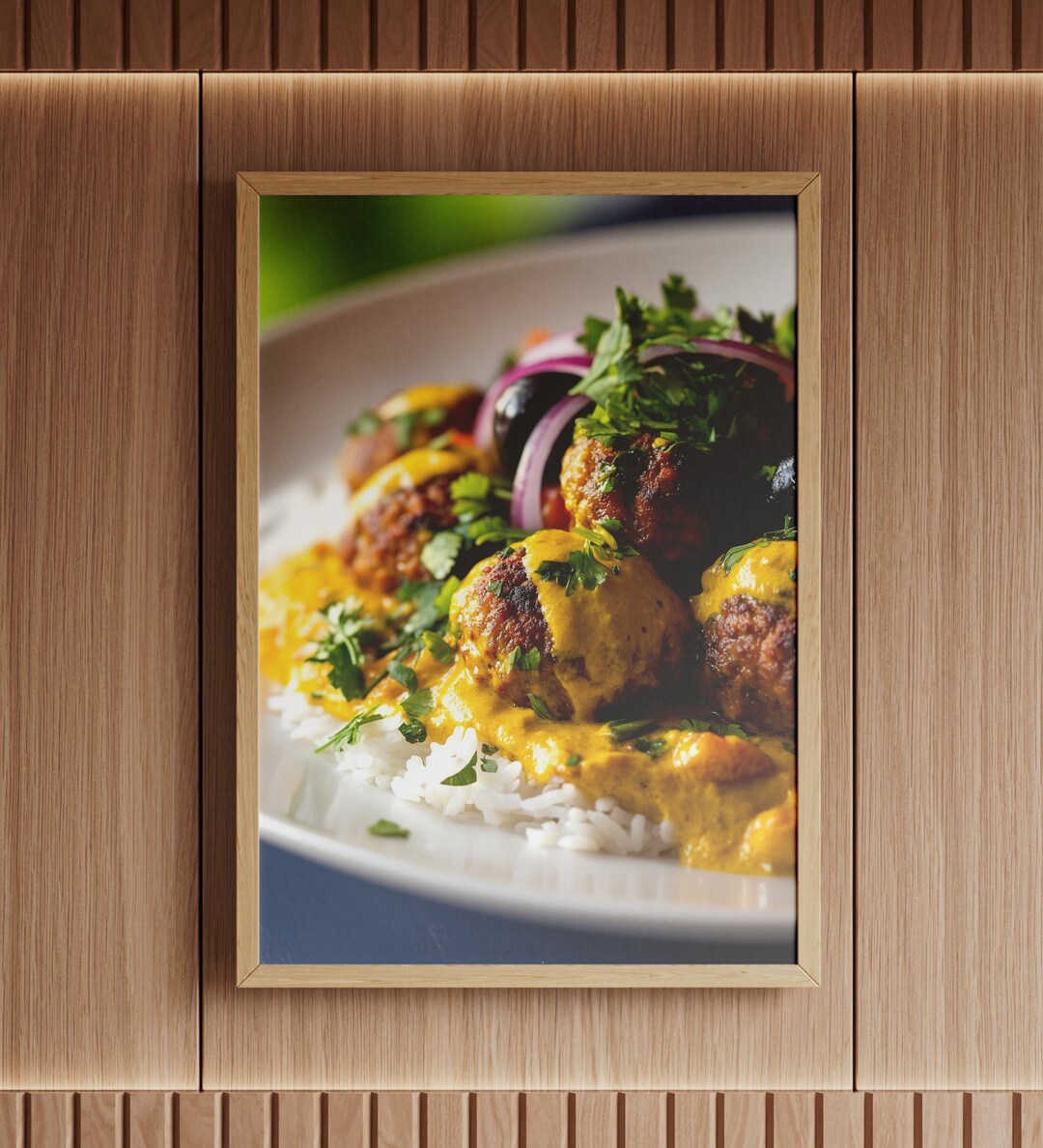 Gold Meatballs Art - Kitchen Wall Art - Hygge Print - Hygge Wall Poster ...