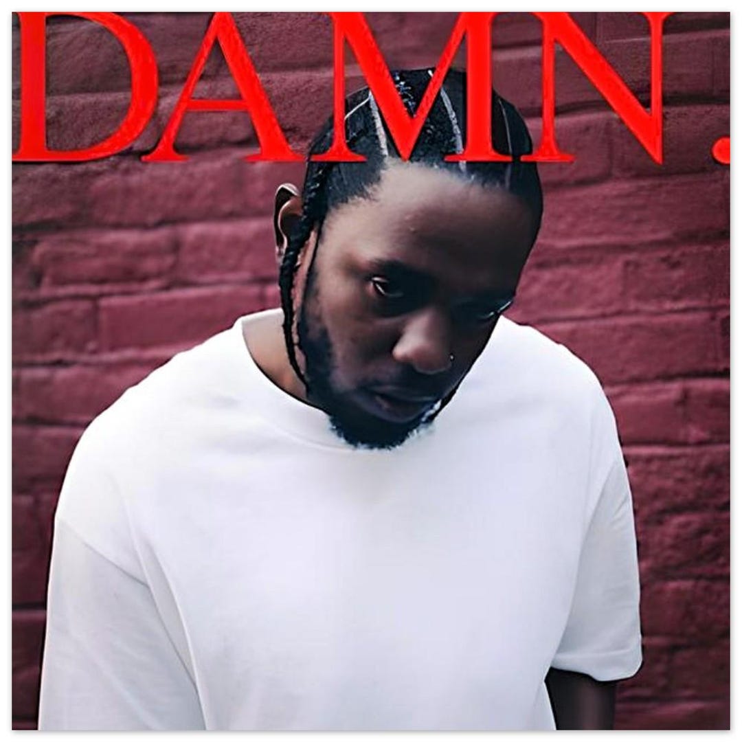 Kendrick Lamar DAMN Album Cover Poster - Fine Art Giclée Print - Eco ...
