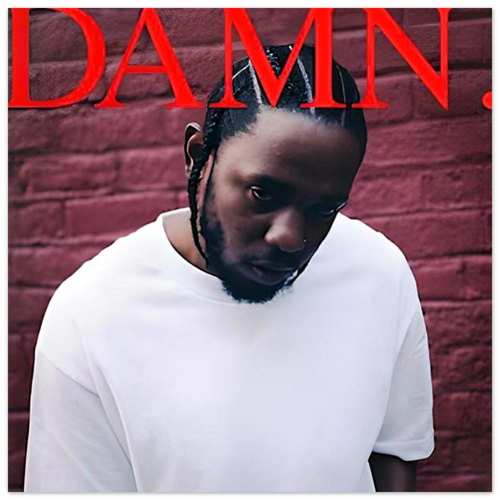 Kendrick Lamar DAMN Album Cover Poster - Fine Art Giclée Print - Eco ...