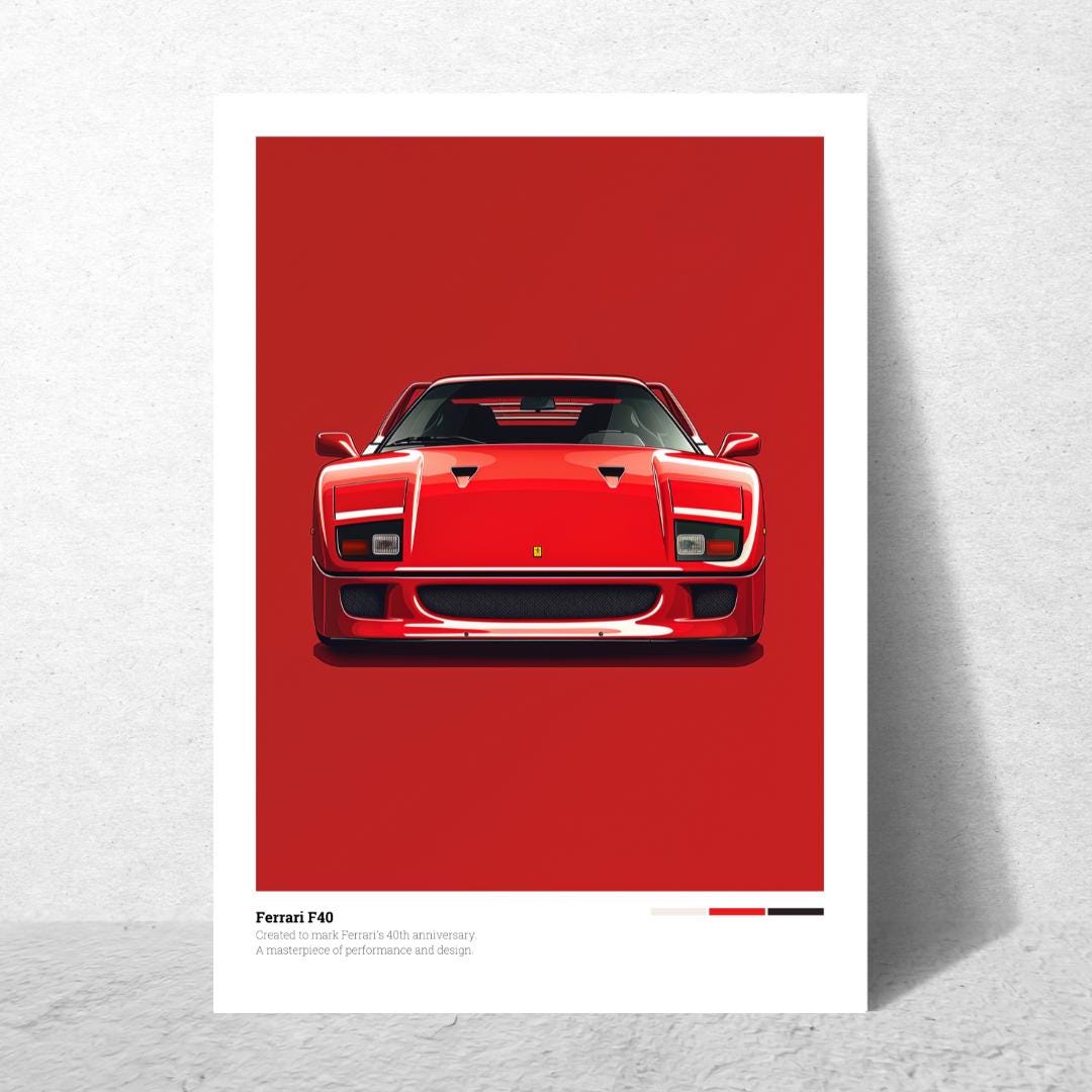 Car Poster Printable Wall Art Supercar Poster Car Decor Classic Car ...
