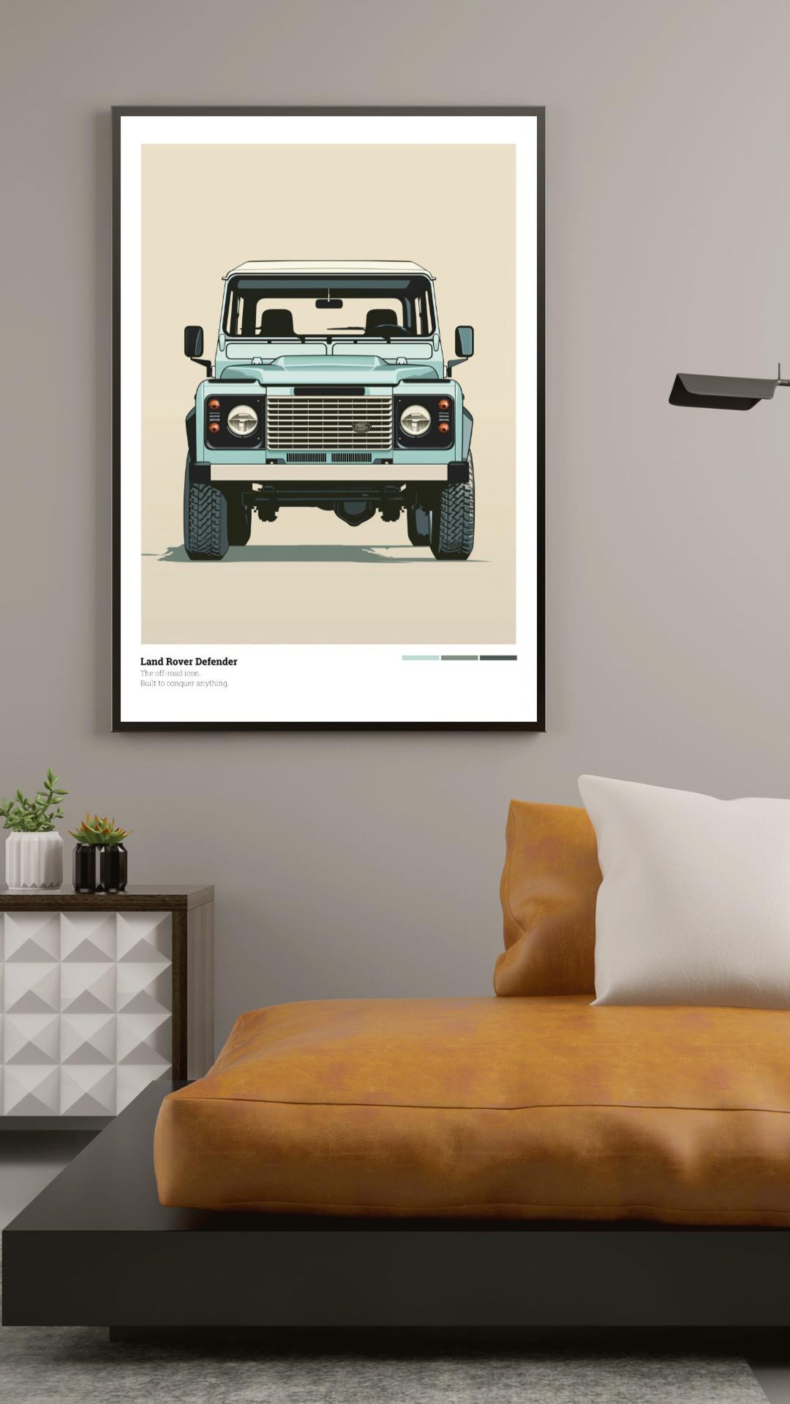 Car Poster Defender Poster Land Rover Defender Car Art 4x4 Poster Car ...