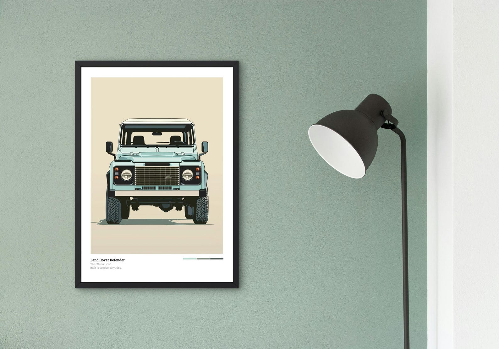 Car Poster Defender Poster Land Rover Defender Car Art 4x4 Poster Car ...