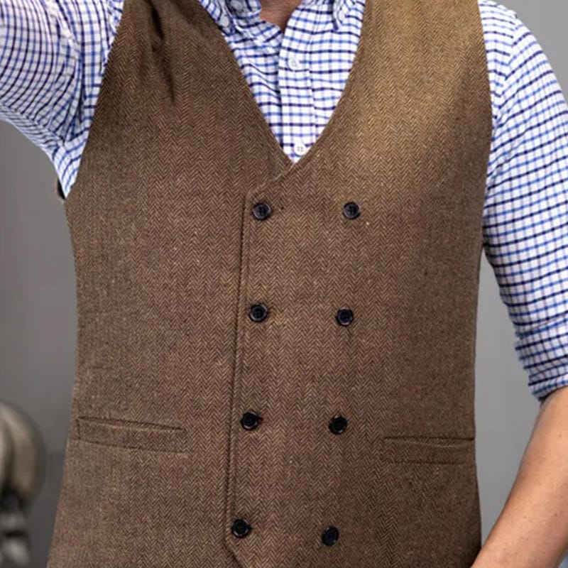 Double Breasted Vest - Etsy