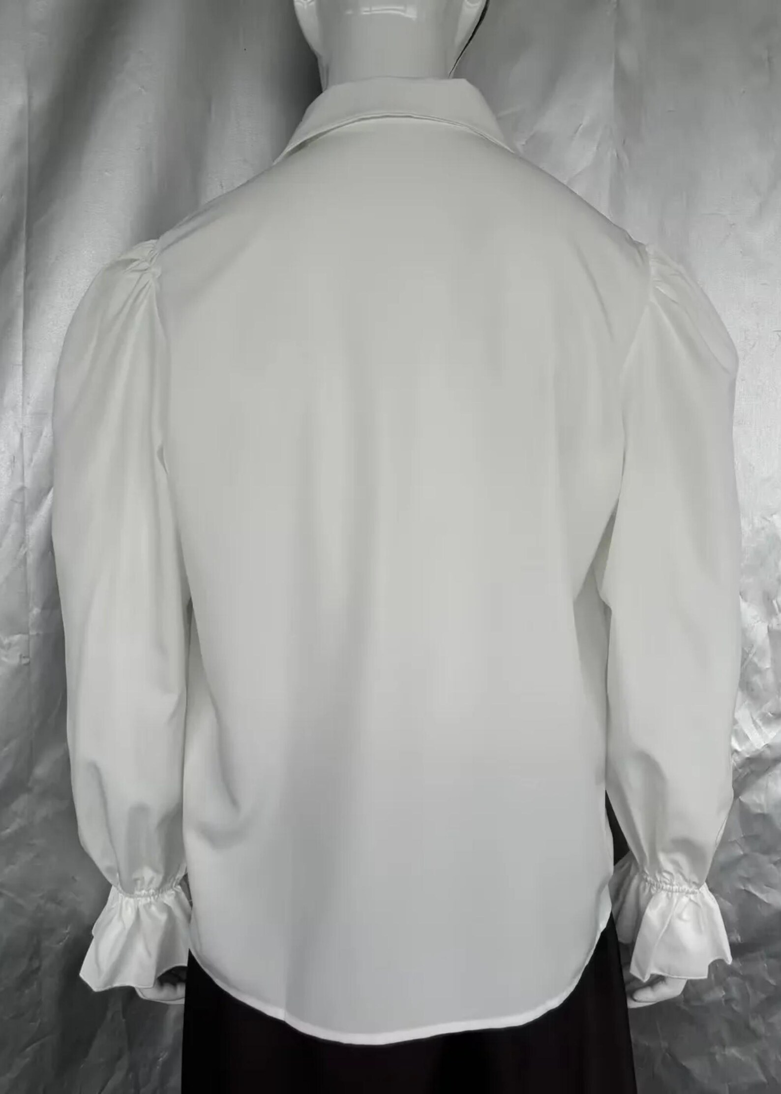 Gothic Ruffled Pirate Shirt | Renaissance Lace-up Blouse | Musketeer Medieval Poet Costume Top ...