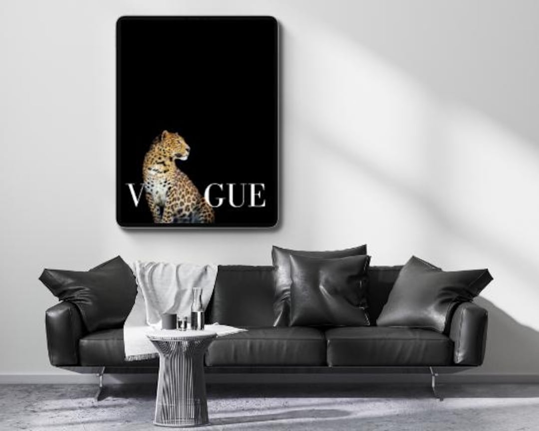 Leopard Vogue Inspired Poster - Etsy