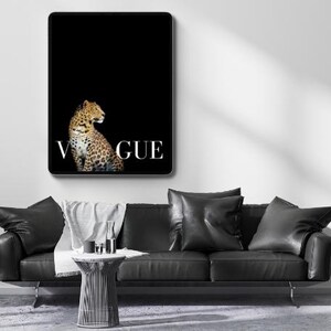 Leopard Vogue Inspired Poster - Etsy