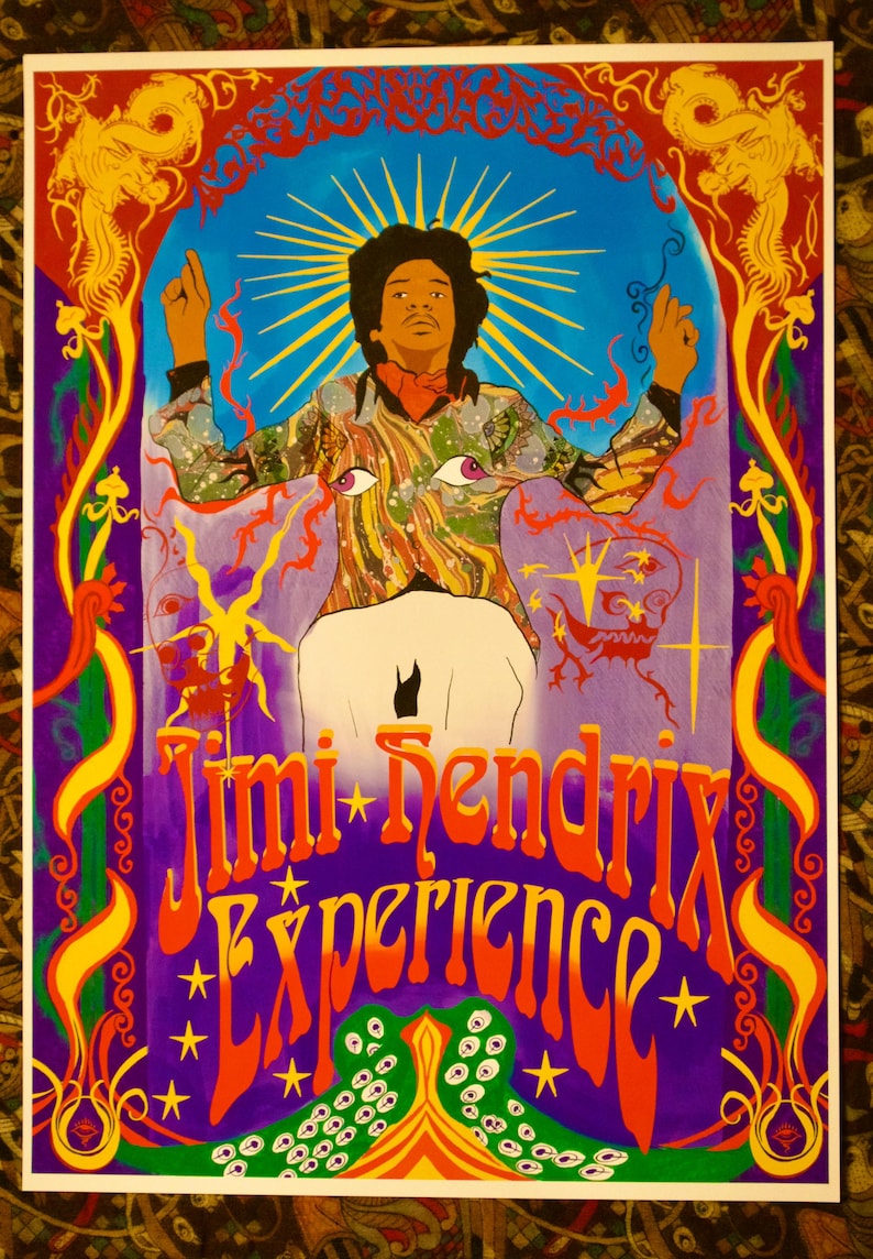 The Jimi Hendrix Experience Poster - Etsy