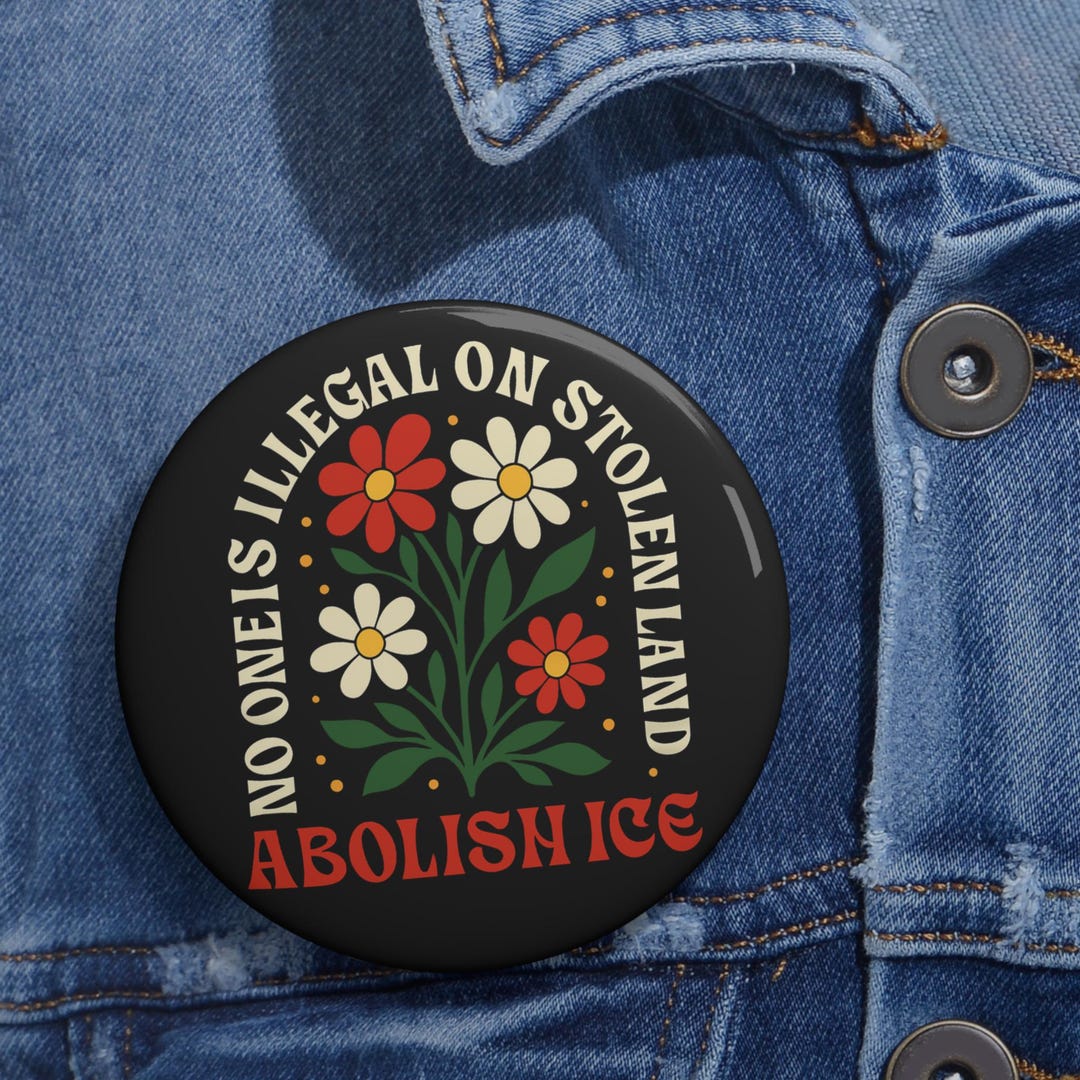 No One is Illegal Pin: Activist Protest Badge, Immigrant Justice Flair ...