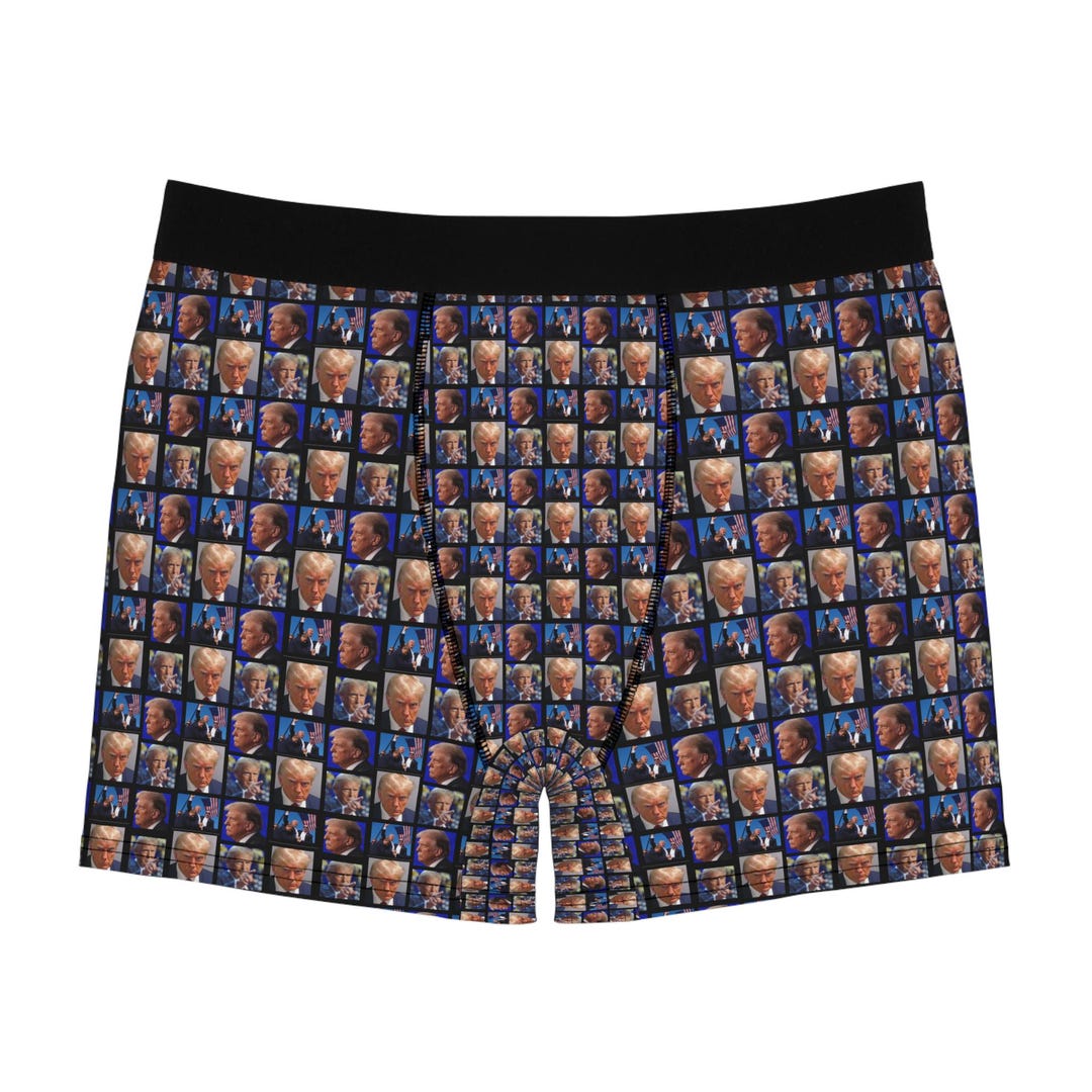 Trump 2025 Men's Boxer Briefs | God Bless President Trump Men's Briefs ...
