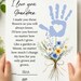 Flower Bouquet Handprint Poem Art for Grandma, Birthday Unique Kids ...