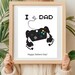 Gamer Dad Father's Day Handprint Art | Video Game Footprint Stamp Art ...