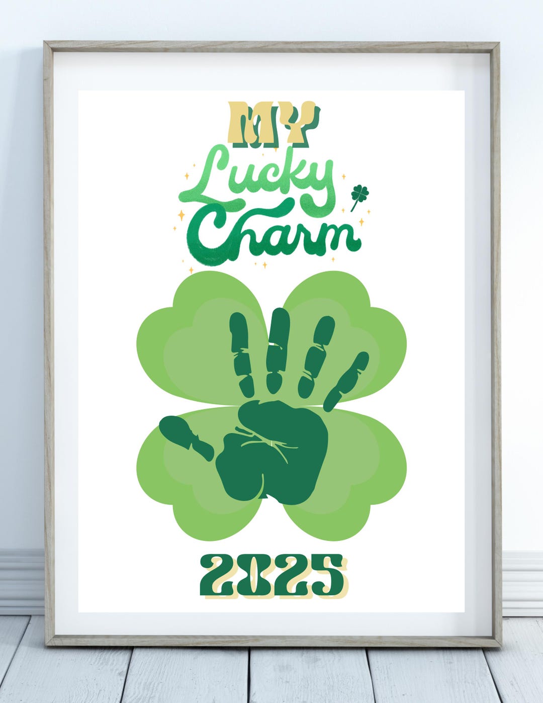 My Lucky Charm St Patrick’s Day Handprint Art - Shamrock Handprint ...