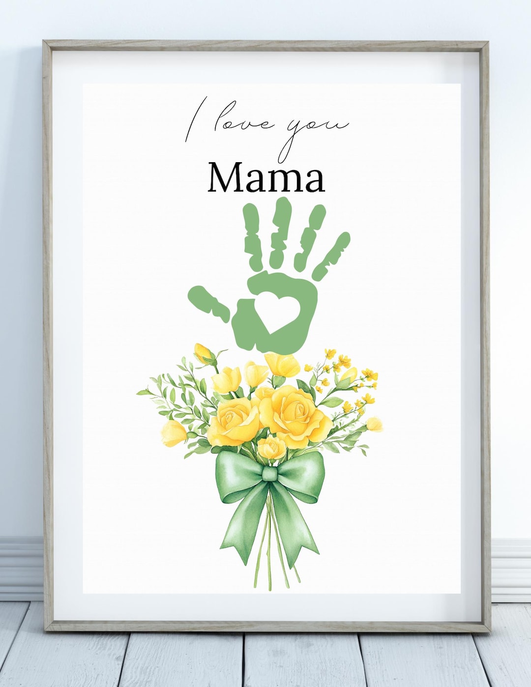 Handprint Flower Bouquet Craft for Mom, Mother’s Day Gift From Child ...