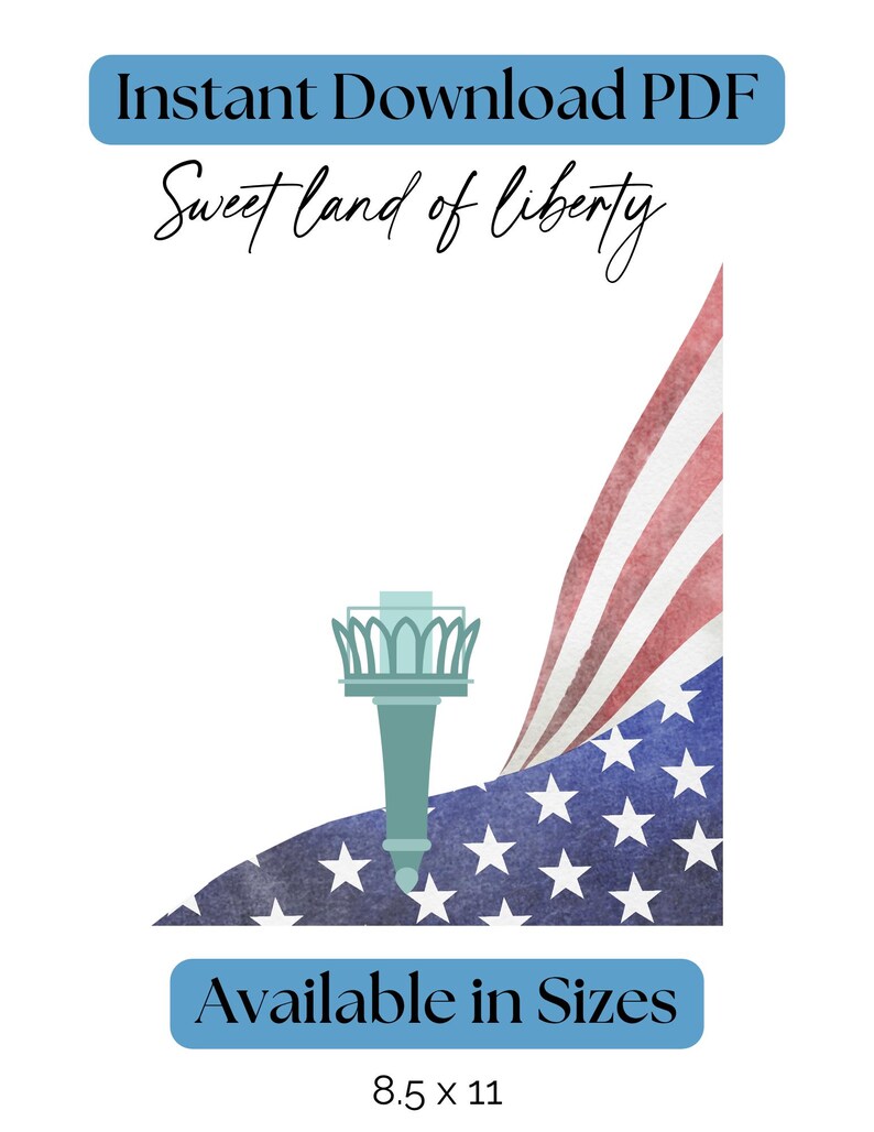 Statue of Liberty Handprint Art for July 4th, USA Independence Day ...