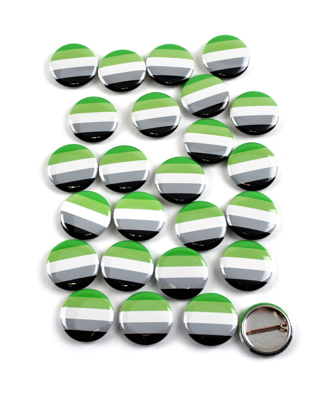 25 Pack LGBTQ Aromantic Pride Flag Pinback Buttons 1 Inch Round - Etsy