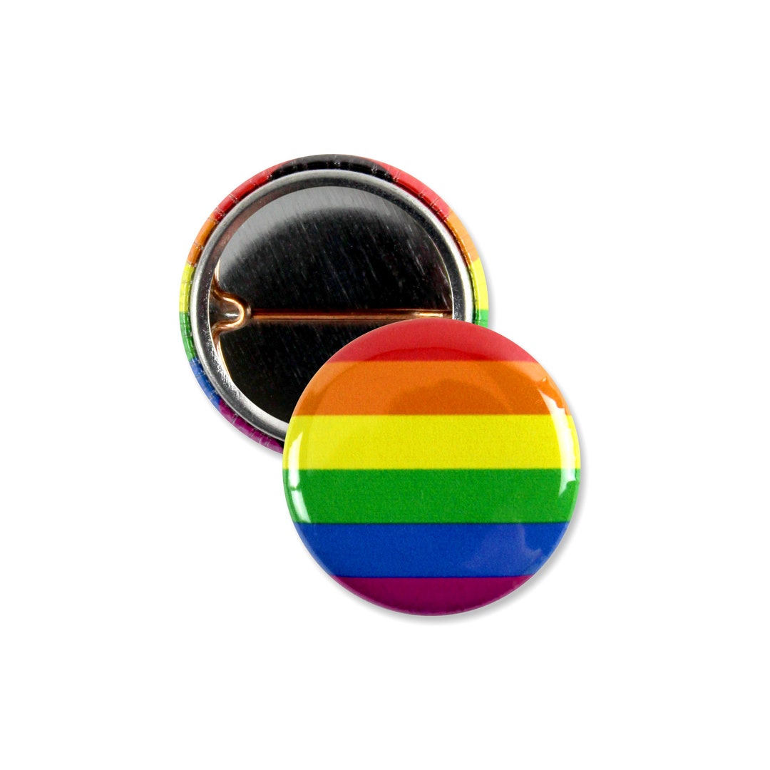 500 Pack - LGBTQ+ Rainbow Pride Flag Pinback Buttons - 1 Inch - Etsy