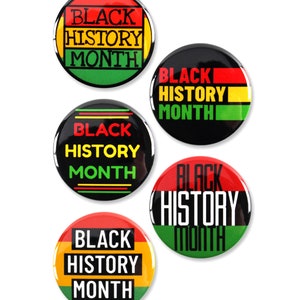 25 Pack Black History Month Multipack Pinback Buttons Round 1.5 Inch - Etsy