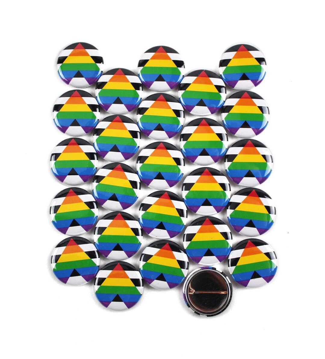25 Pack LGBTQ Straight Ally Pride Flag Pinback Buttons 1 Inch Round - Etsy