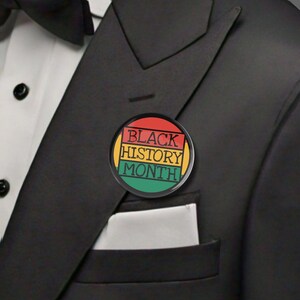 5 Pack - Black History Month Multipack Pinback Buttons - Round 2.25 ...