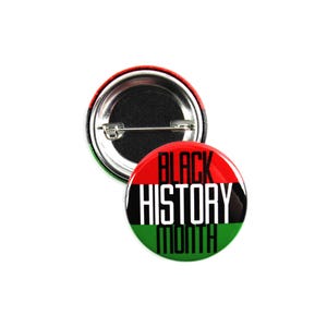 25 Pack - Black History Month Multipack Pinback Buttons - Round 1.5 ...