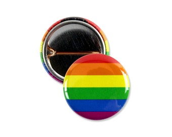 25 Pack LGBT Pride Rainbow Pinback Buttons 1 Inch Round - Etsy