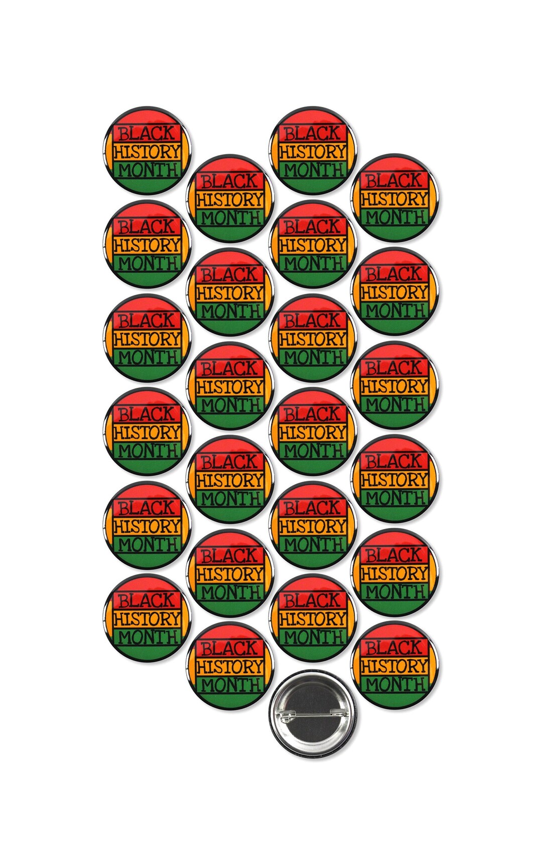25 Pack Black History Month Pinback Button Badges Round 1.5 Inch - Etsy