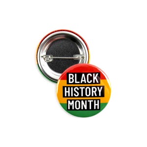 25 Pack - Black History Month Multipack Pinback Buttons - Round 1.5 ...