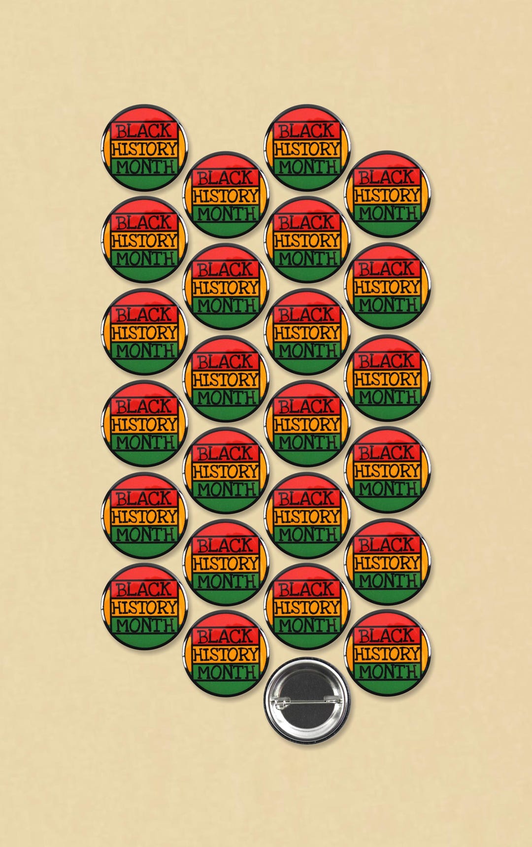 25 Pack - Black History Month Pinback Button Badges - Round 1.5 Inch - Etsy