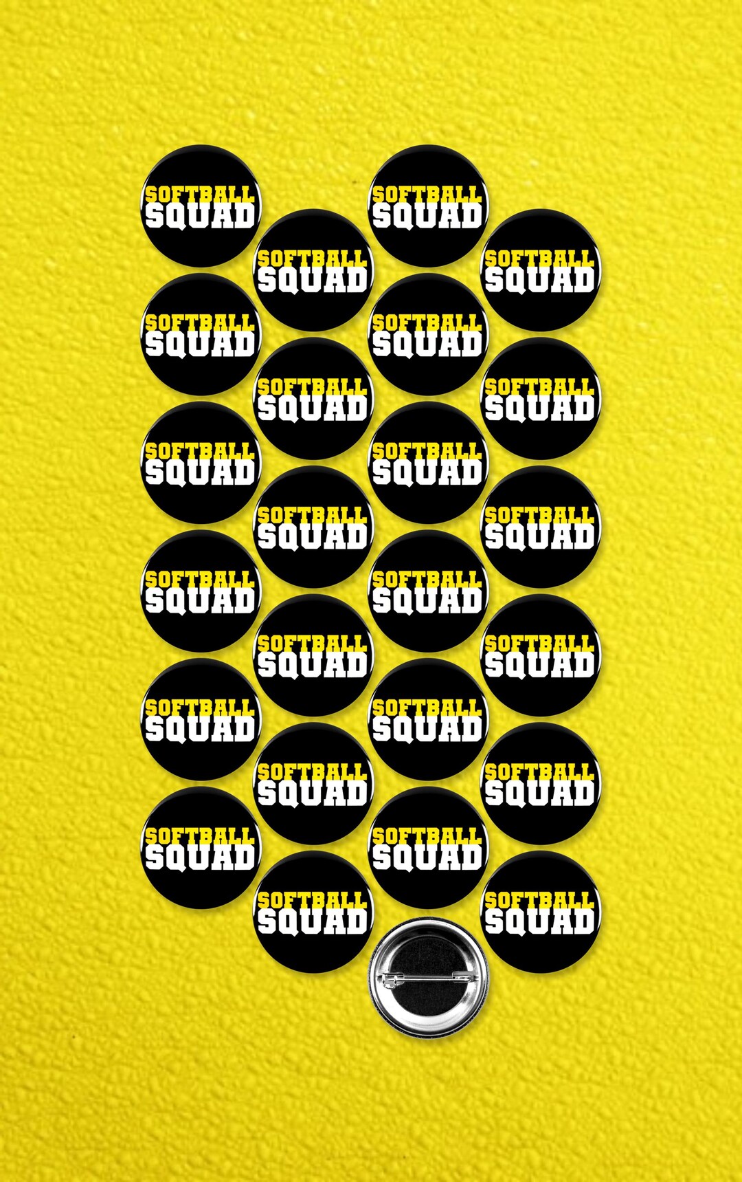 25 Pack - Softball Squad Sports Pinback Buttons - 1.5 Inch - Etsy