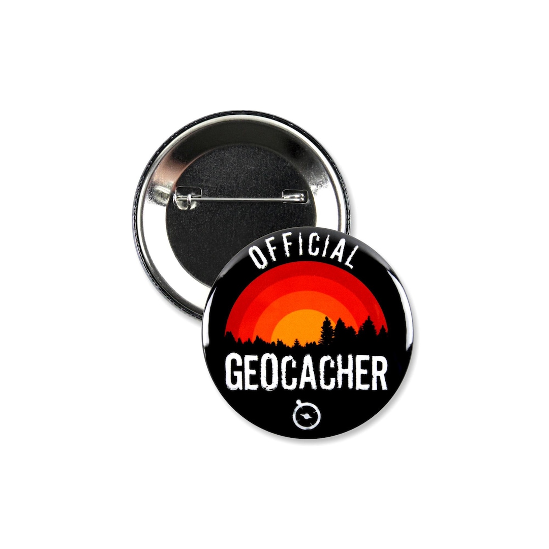 5 Pack - Official Geocacher - Geocaching Pinback Buttons - 2.25 Inch - Etsy