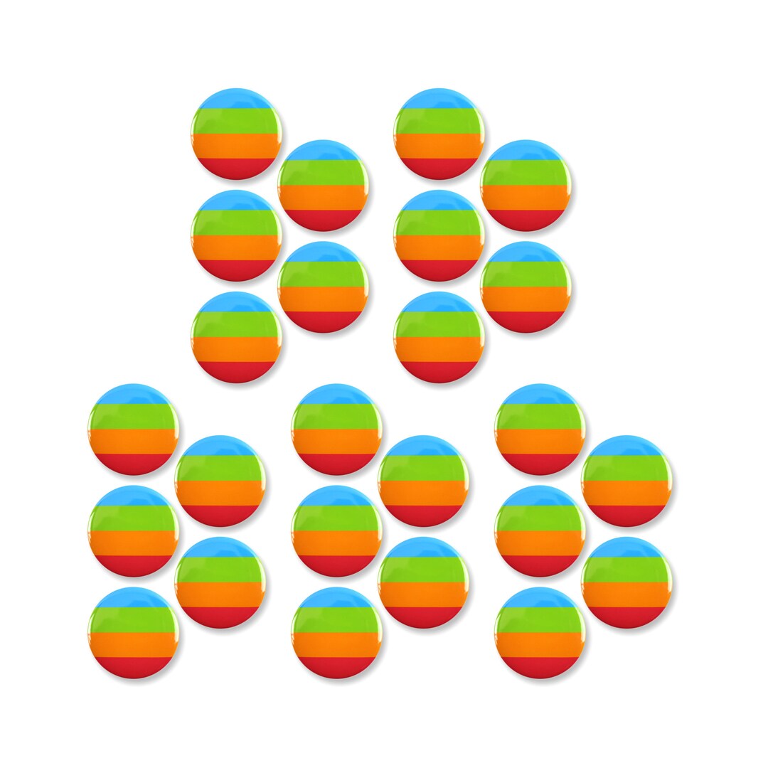 LGBTQ Panromantic Pride Flag Pinback Buttons 2.25 Inch Round 25 Pack - Etsy