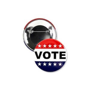 5 Pack Classic Vote Political Pinback Button Badges 2.25 - Etsy