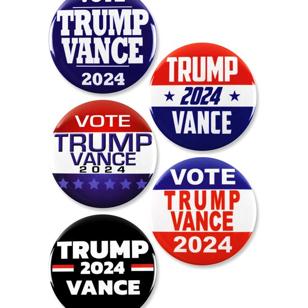 Trump Vance Political Pins - Etsy