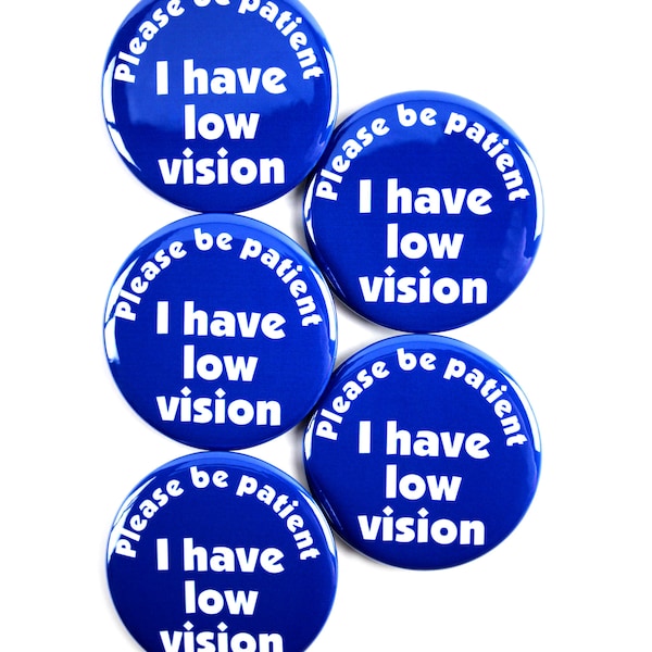 Low Vision Badge - Etsy