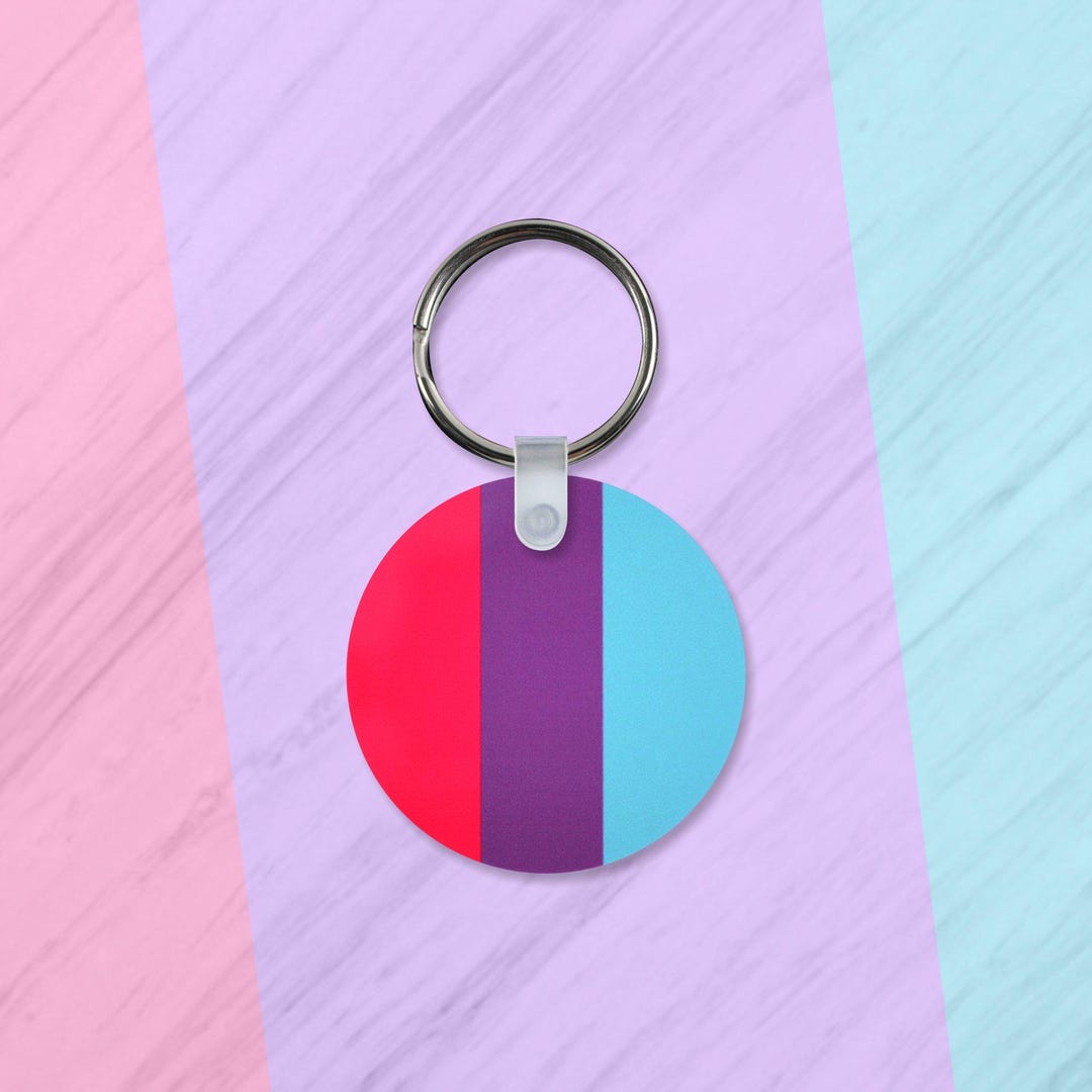 1 Pack - LGBTQ+ Androgyne Pride Flag Aluminum Keychain - 2 Inch - Etsy
