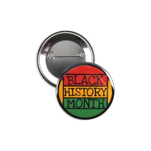 5 Pack - Black History Month Pinback Button Badges - Round 2.25 Inch - Etsy
