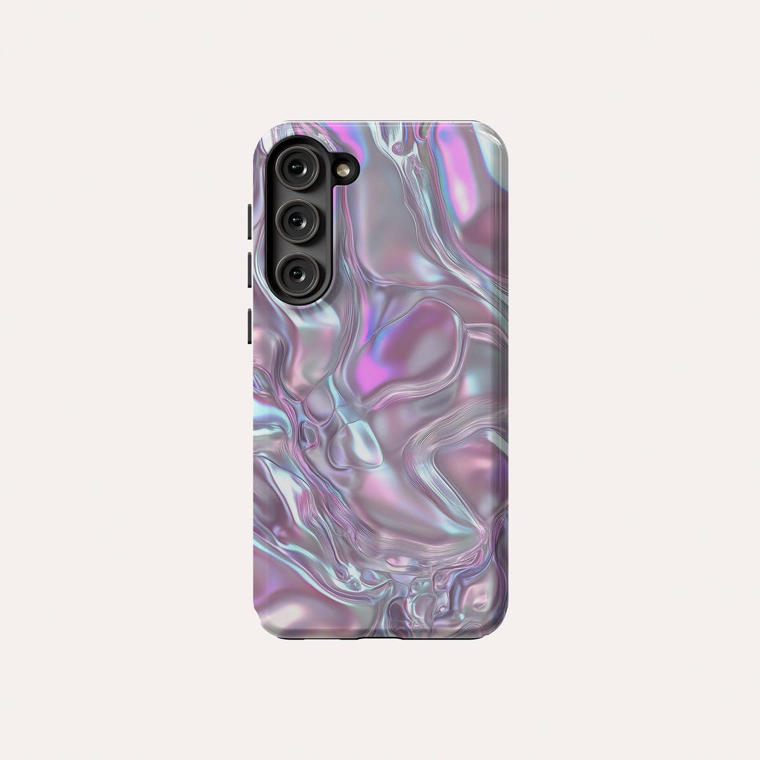 Holographic Neon Phone Case Iridescent Phone Cover Fit for Samsung ...