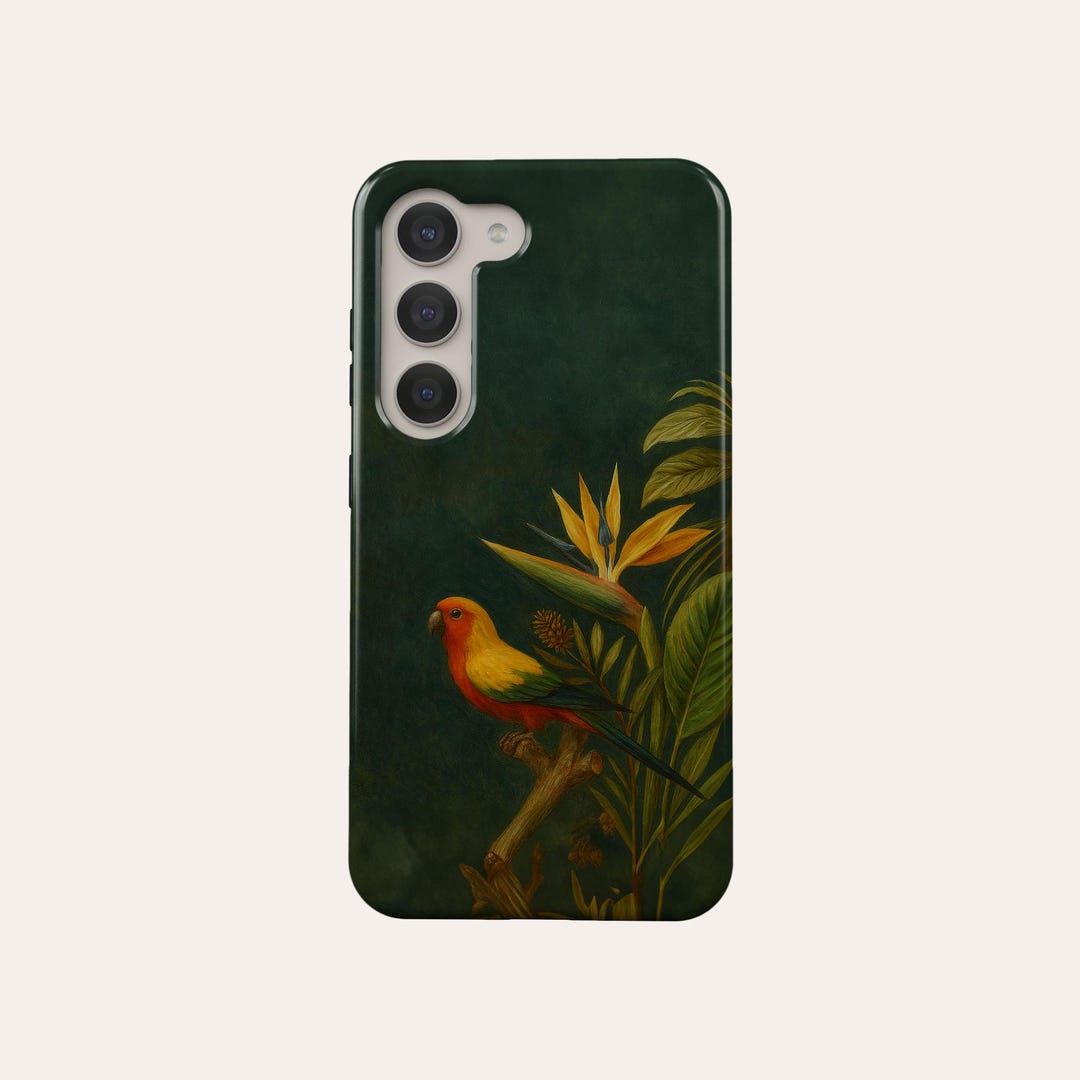 Parrot Phone Case Aesthetic Bird Phone Cover Fit for Samsung Galaxy S25 ...