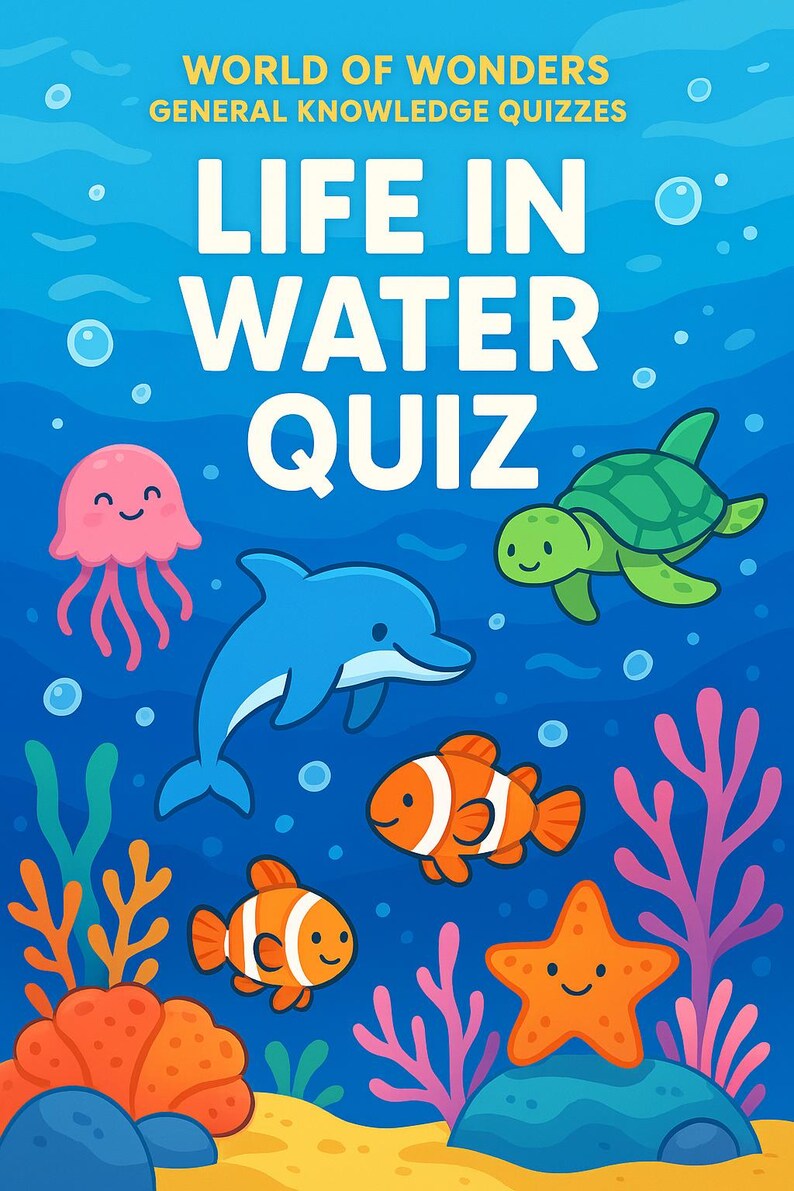 Life in Water Quiz - Etsy