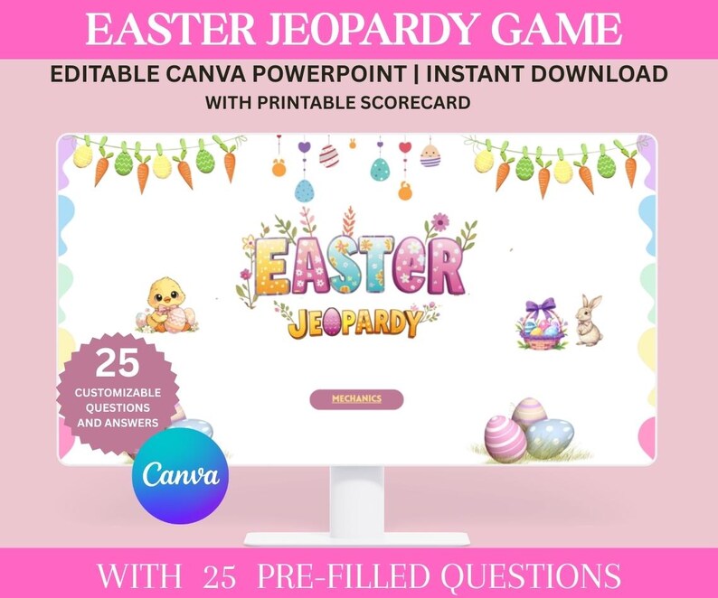 Editable Easter Jeopardy Game Powerpoint, Christian Easter Celebration ...