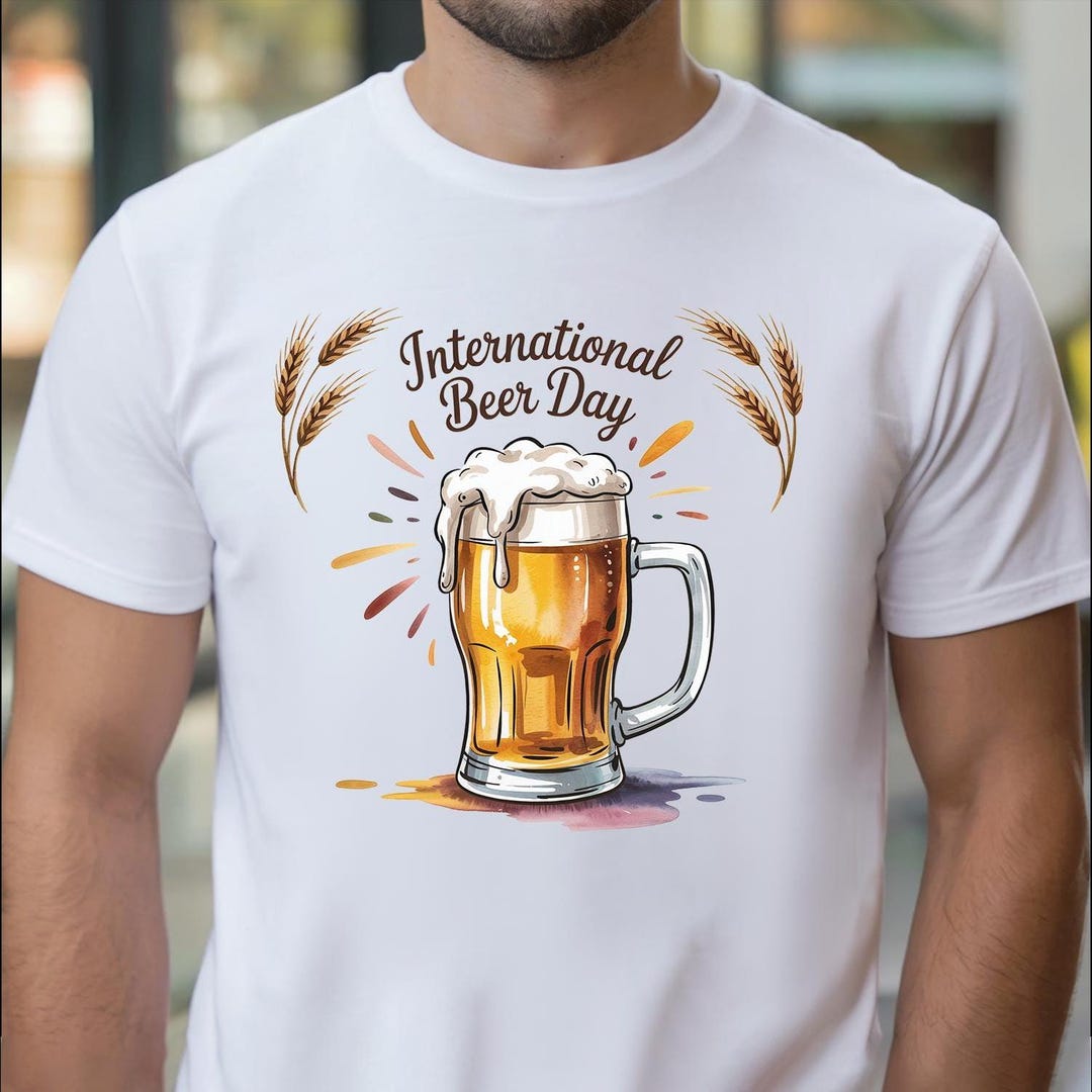 International Beer Day Design Png, Digital File, Tumbler, DTG, DTF ...