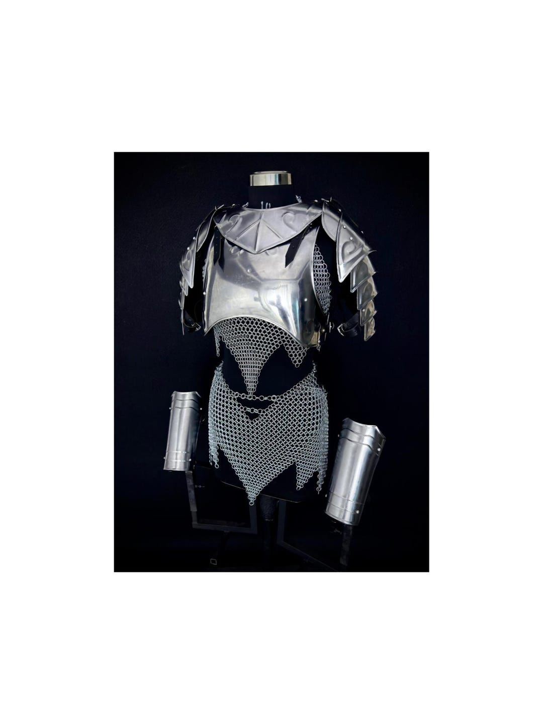Women's Medieval Knight Body Armor Set Chainmail Armor for LARP, and ...